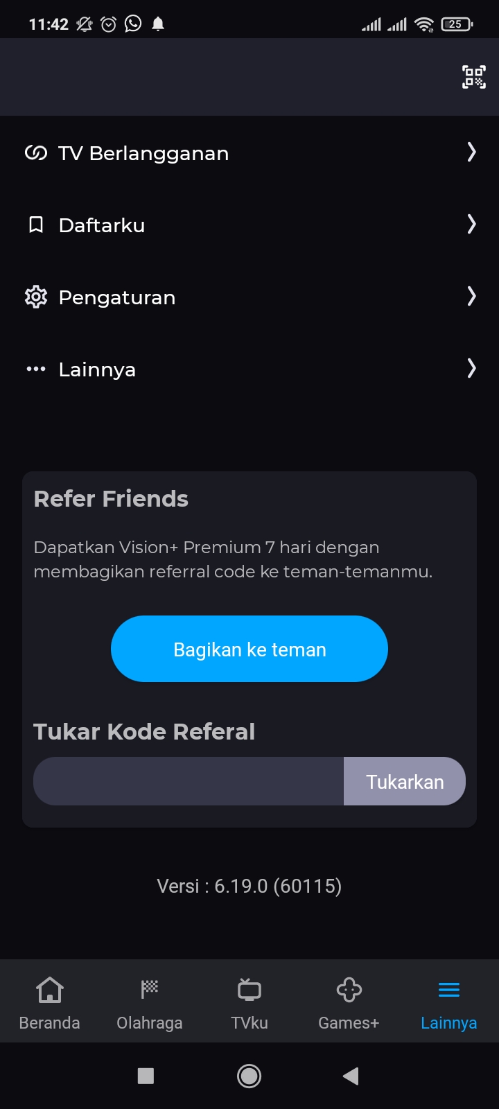 Cara Memasukkan Kode Referral di Aplikasi Vision+ - Blog Vision+