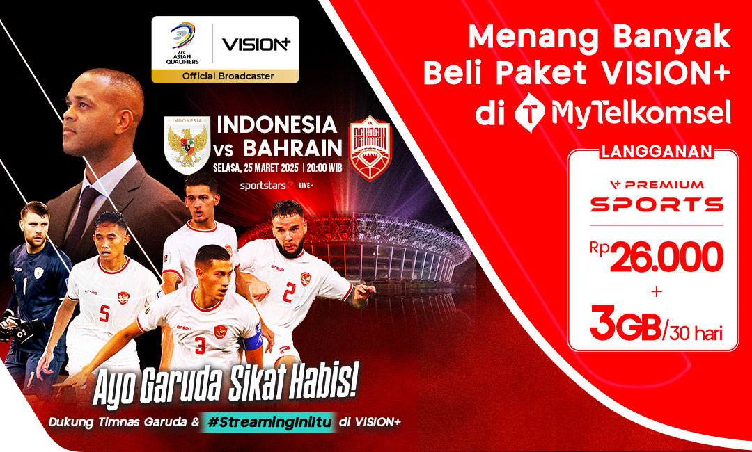 Ayo Garuda Bangkit! Nonton Indonesia vs Bahrain, Klik untuk Streaming