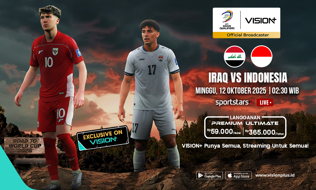 Perjuangan Berlanjut! Jadwal dan Link Nonton Irak vs Indonesia di VISION+ - Blog Visionplus